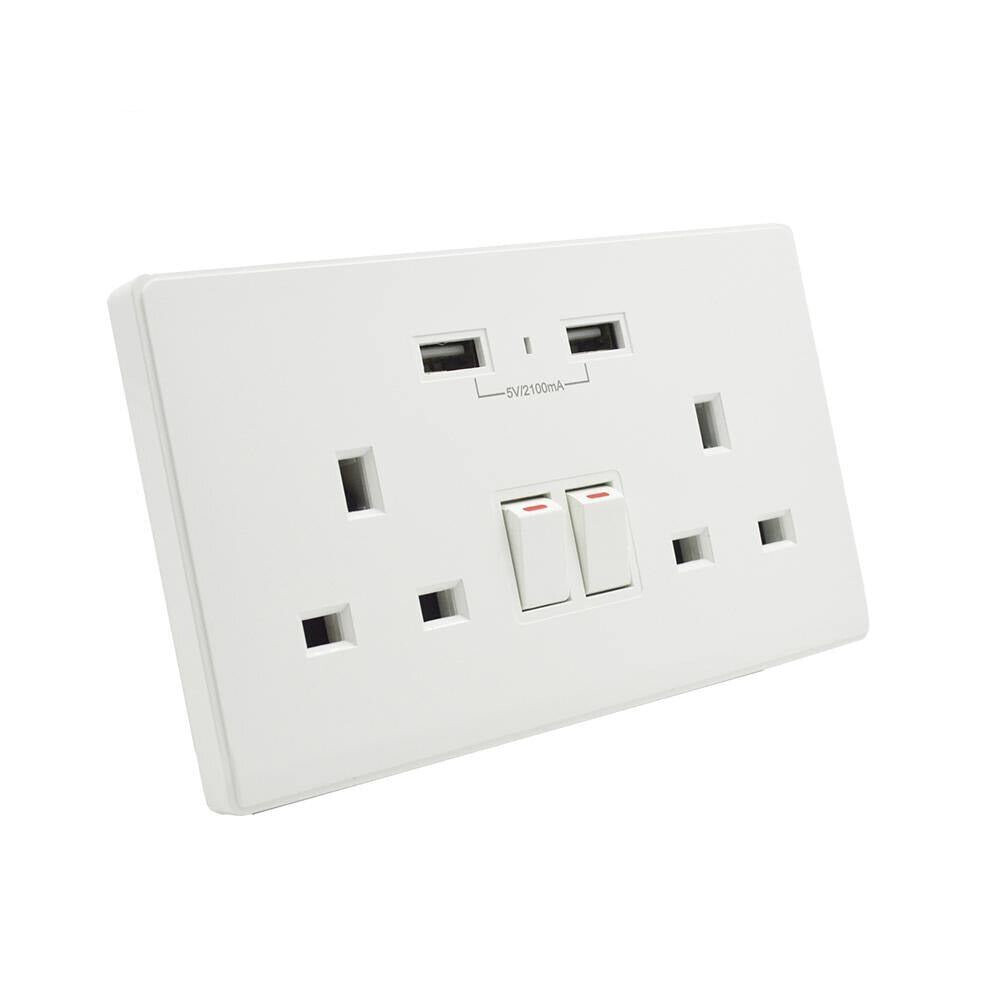 13A Smart Wi-Fi Wall Socket with USB Socket Charger - Smart Switch ...