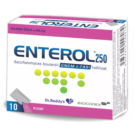 Enterol, 250 mg, 10 sachets, for acute infectious diarrhea on OnBuy
