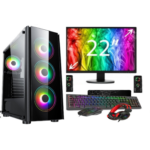 Fast Gaming Intel Quad Core i5 16GB RAM 1TB HDD 128GB SSD PC Bundle ...