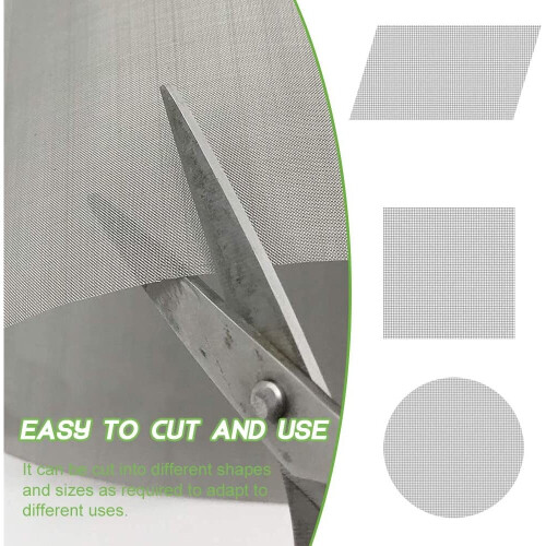 Stainless Steel Mesh Sheets Woven Fine Metal Wire Heavy Duty 100*30cm ...