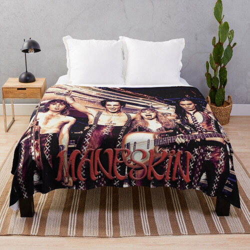 Fleece Throw Blanket Maneskin glamrock rock band for Sofa Couch Kids 60 ...