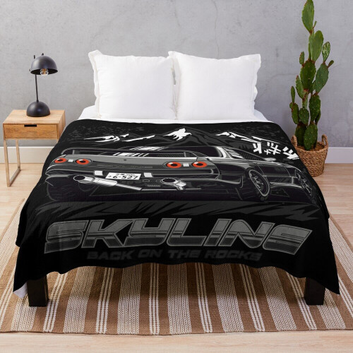 Fleece Throw Blanket VR38 Swapped Skyline R32 for Sofa Couch Kids 60 x ...