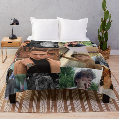 Fleece Throw Blanket Vinnie Hacker collage for Sofa Couch Kids 60 x 50 ...