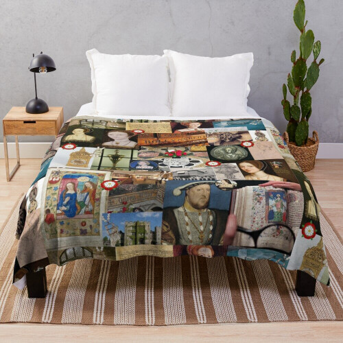 Fleece Throw Blanket Anne Boleyn Collage for Sofa Couch Kids 60 x 50 ...