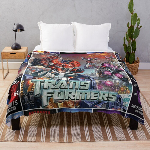 Fleece Throw Blanket Transformers Animated Cartoon, Science Fiction ...