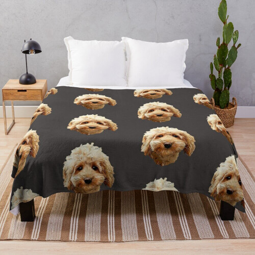 Fleece Throw Blanket Cavapoo Cockapoo Doodle Cuteness for Sofa Couch ...