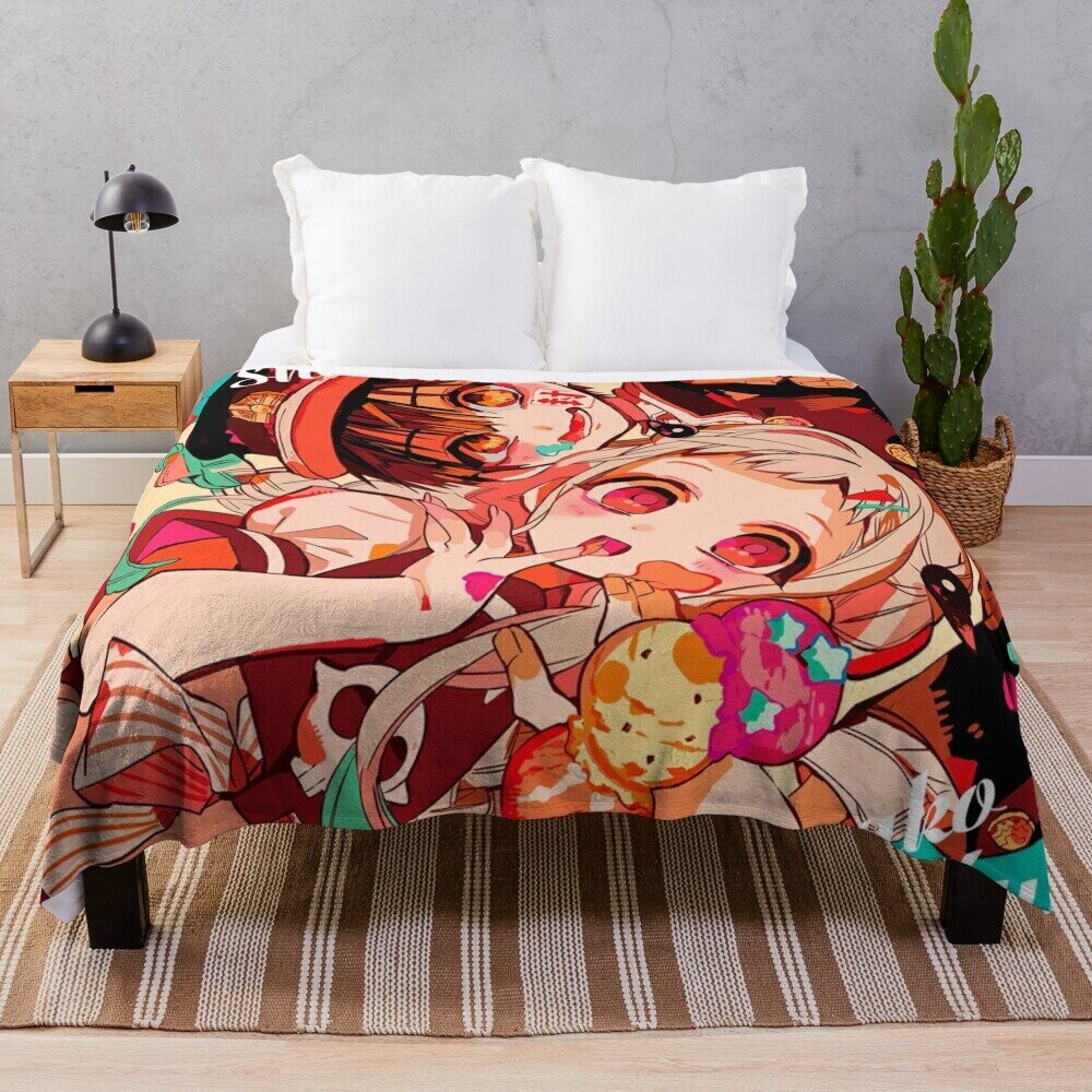 Fleece Throw Blanket Toilet-bound Hanako-kun - Jibaku Shounen Hanako ...