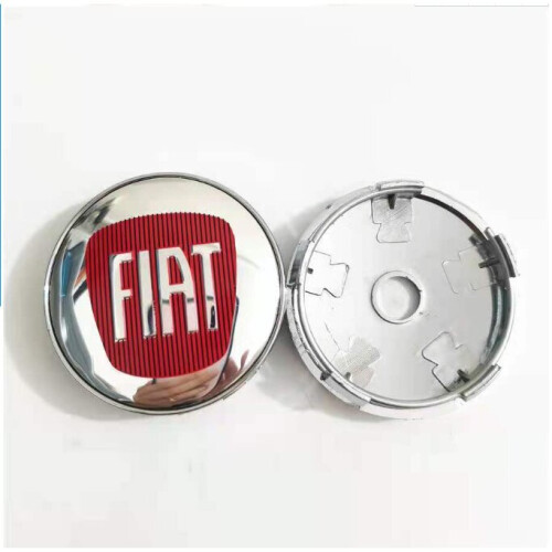 (FIAT) 4PC FIAT 500 Wheel Centre Caps Cover Nuts Emblem 60MM Set Badge ...