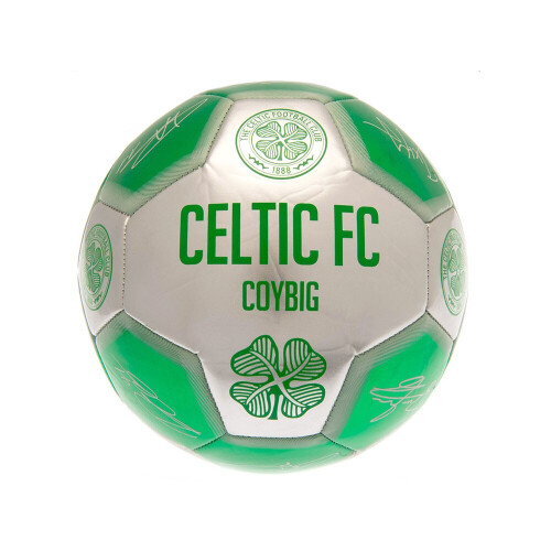 Celtic COYBIG Metalic Green Silver Signature Ball Size 5 – Player ...
