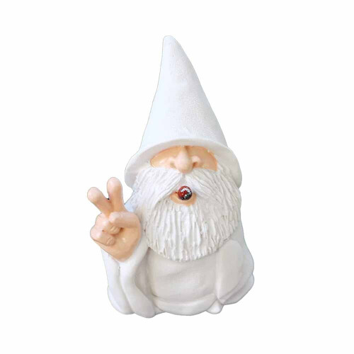 garden dwarf, wizard dwarf resin outdoor sculpture middle finger dwarf ...