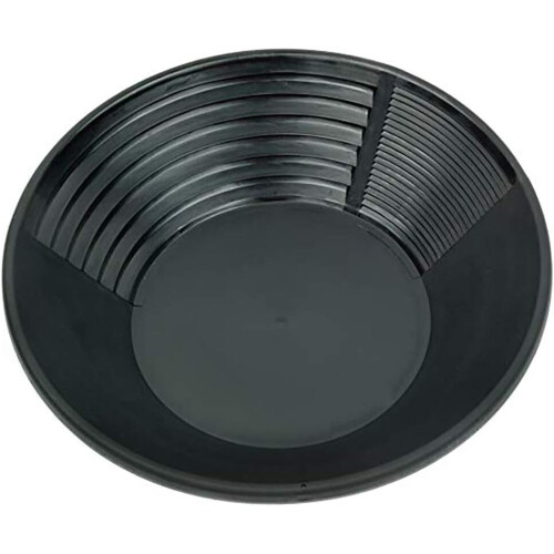 Black plastic gold panning pan basin, gold nugget mining pan digging ...