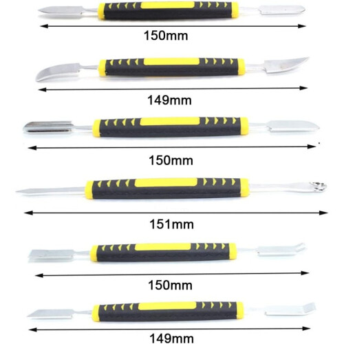 Metal Crowbar 6-Piece Set Metal Crowbar Set Repair Tools Mini Multi ...