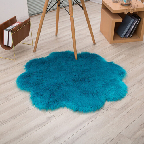 Faux Sheepskin Wool Rug, Fluffy Soft Synthetic Sheepskin Luxury Wool ...