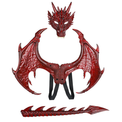 Red RP Dragon Wings Set of Three,Halloween Cosplay three-piece suit ...