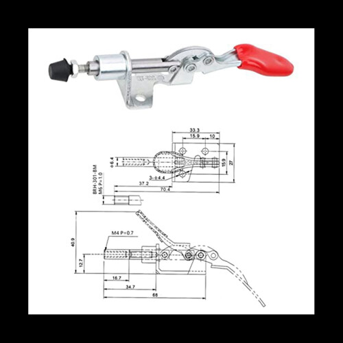 5 PCS Pull Latch 301AM Adjustable Toggle Clamp Stroke Clamp Push Pull ...