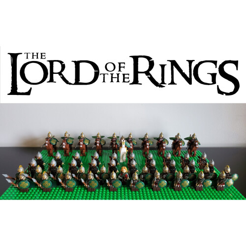 (Rohan Royal Guards Battalion Infantry Army 80PCS) LOTR Dwarf Heavy ...