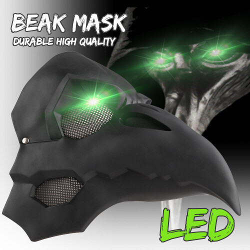 Halloween Plague Doctor Mask Black Bird Beak Scary Mask Cosplay Party ...