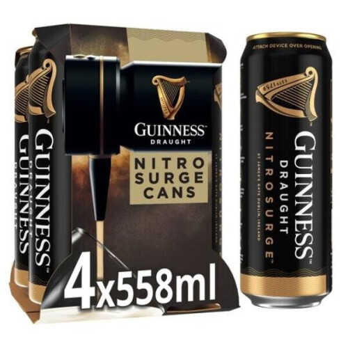 Guinness Draught Nitrosurge Can 24x558ml (24 x 558ml) on OnBuy