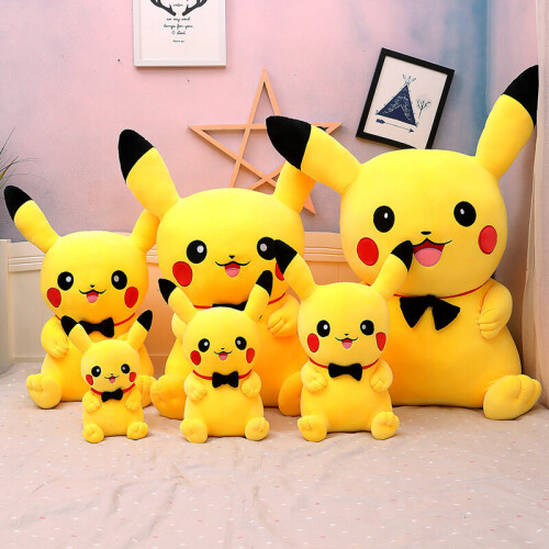 80cm Anime POKEMON Pikachu Large Stuffed Dolls Soft Plush Animal Toy Christmas Gift on OnBuy