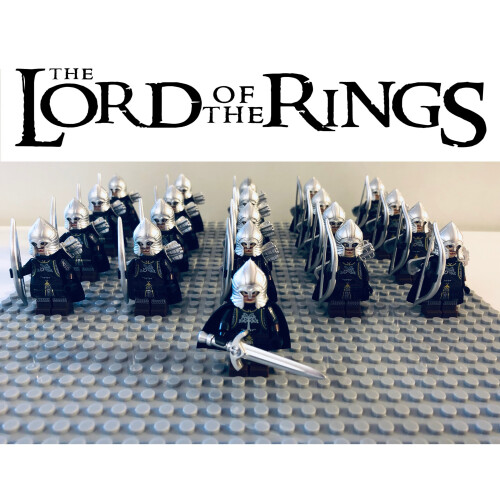 (Gondor Light Archers Infantry Army) LOTR Gondor Heavy Archers Infantry Army 21 Minifigures Set ...