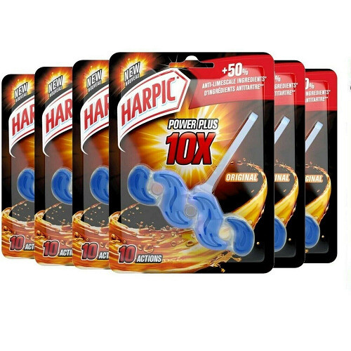Harpic Toilet Rim Block Power Plus 10X Original - 6 x 35g on OnBuy