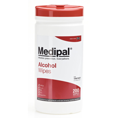 Medipal Disinfectant Alcohol Wipes (200 Sheet Tub) on OnBuy