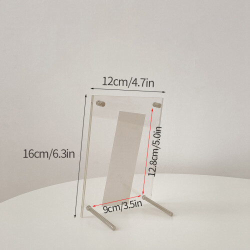 Transparent Acrylic Photo Frame Magnetic Photocard Holder Mini Poster ...