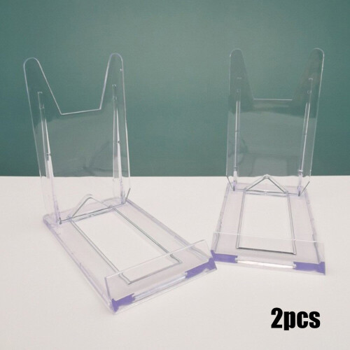 Slide Twist Fix Plate Display Stand Clear Acrylic Easel Plate Picture ...