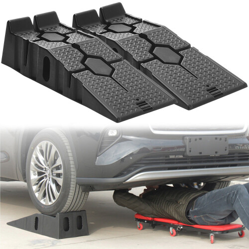 Pair of Car Ramps Heavy Duty 5 Ton GVW Low Clearance Vehicle Car Van ...