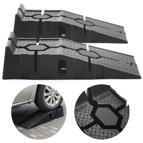 Pair of Car Ramps Heavy Duty 5 Ton GVW Low Clearance Vehicle Car Van ...