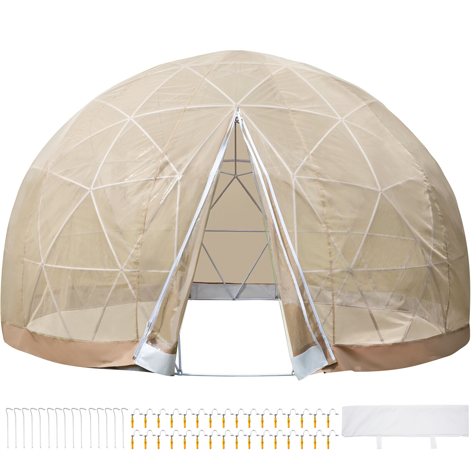 VEVOR Bubble Tent Garden Igloo 9.5ft Greenhouse Dome PVC igloo Geodesic ...