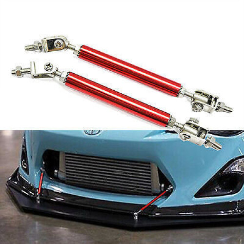 Universal Adjustable 15CM Car Front Bumper Lip Splitter Rod Strut Tie ...