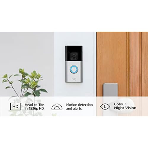 Ring Battery Video Doorbell Plus by Amazon | Wireless Video Doorbell ...