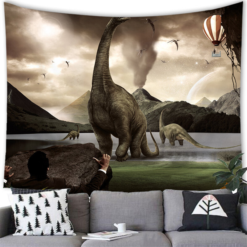 Dinosaur Tapestry Wall Hanging Creative Dinosaur Decor Tapestry Wall ...
