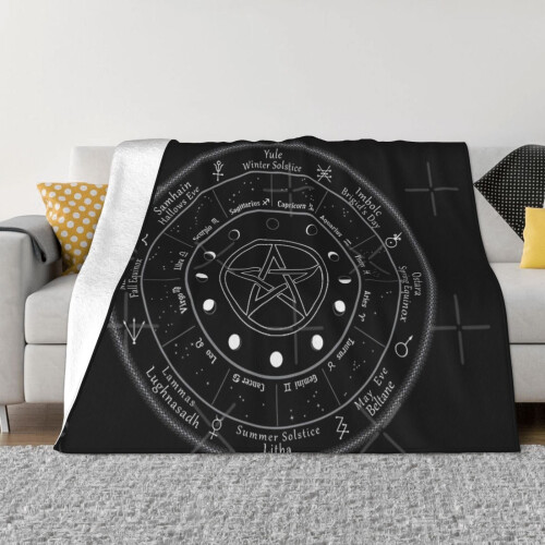Pagan Calendar Wheel Of The Year Bed Covers Quilt Bed Covers Polyester ...