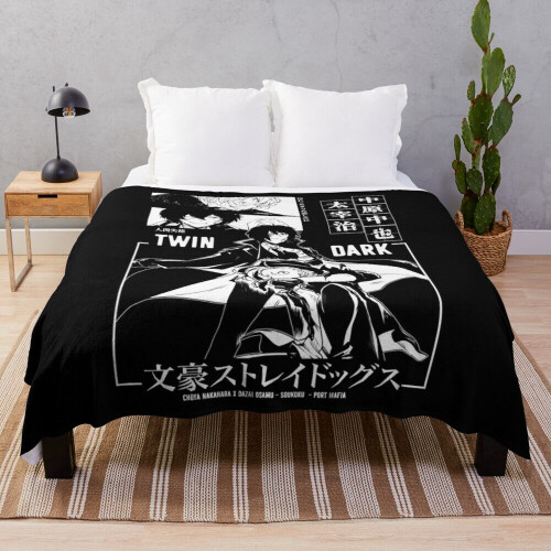 Soukoku Bungou Stray dogs Chuyaa and Dazai Throw Blanket Soft Blanket ...