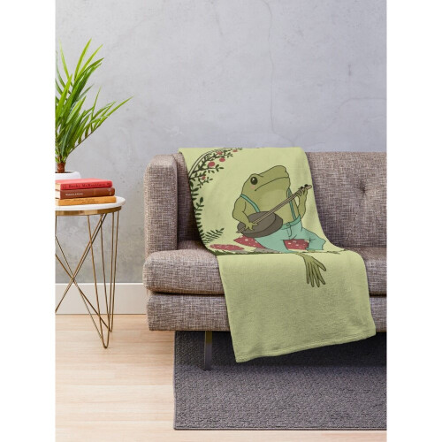 Cottagecore Frog Playing Banjo on Mushroom Vintage-Dark Academia-Emo ...