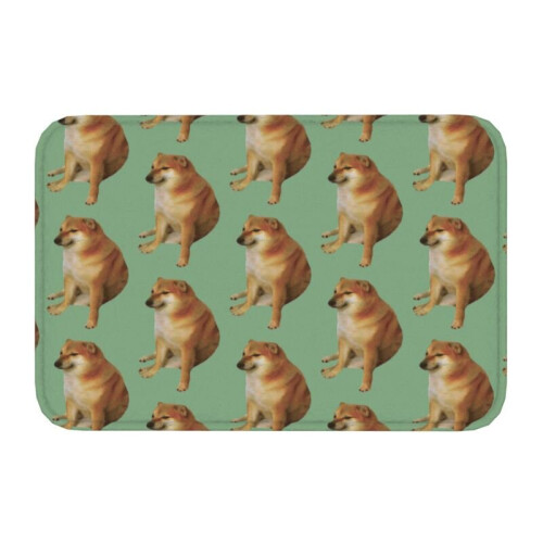 Cheems Dog Funny Shiba Inu Dank Meme Front Door Mat Anti-Slip Outdoor ...