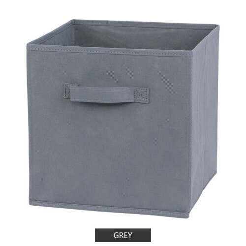 Fabric Folding with Handle Children Organizer Storage Basket Folding ...