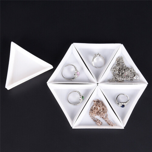 10Pcs Plastic Environmental PP Triangle Plate Tray Packaging Storage ...