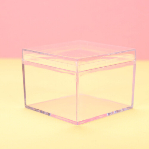 4X5CM Clear Acrylic Plastic Square Cube Small Acrylic Box Acrylic ...