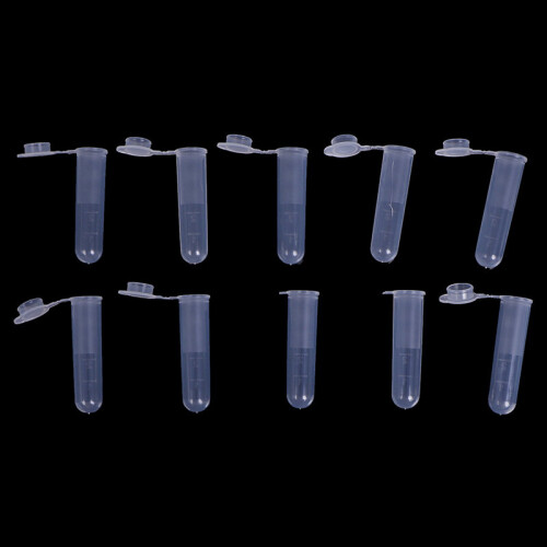 10pcs 5ml Multi-purpose Clear Plastic Laboratory Centrifuge Tube Sample ...