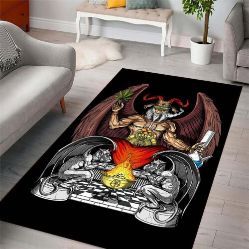 Mysterious Satanic Demon 3D Print Scary Demon Pattern Kitchen Living ...