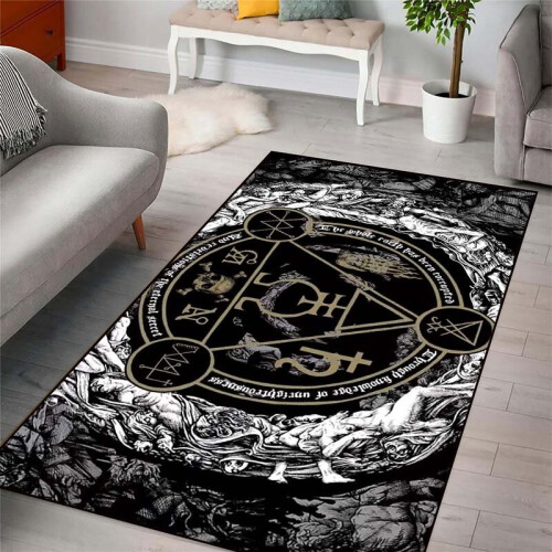 Mysterious Satanic Demon 3D Print Scary Demon Pattern Kitchen Living ...