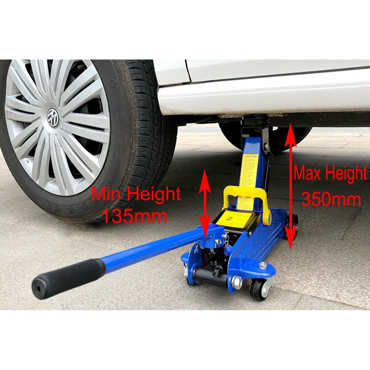 2-Ton Heavy-Duty Hydraulic Floor Jack with Storage Case, Rust-Resistant ...