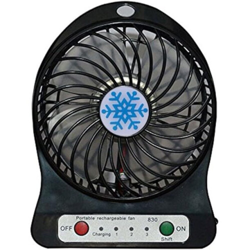 USB Mini Fan Portable Rechargeable Desktop Fan Powered by USB and A ...