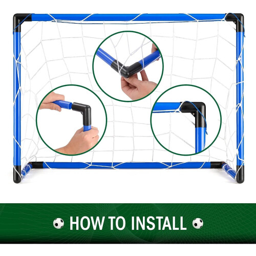 Summerlee Junior Football Goal Portable Lightweight Small Childrens ...