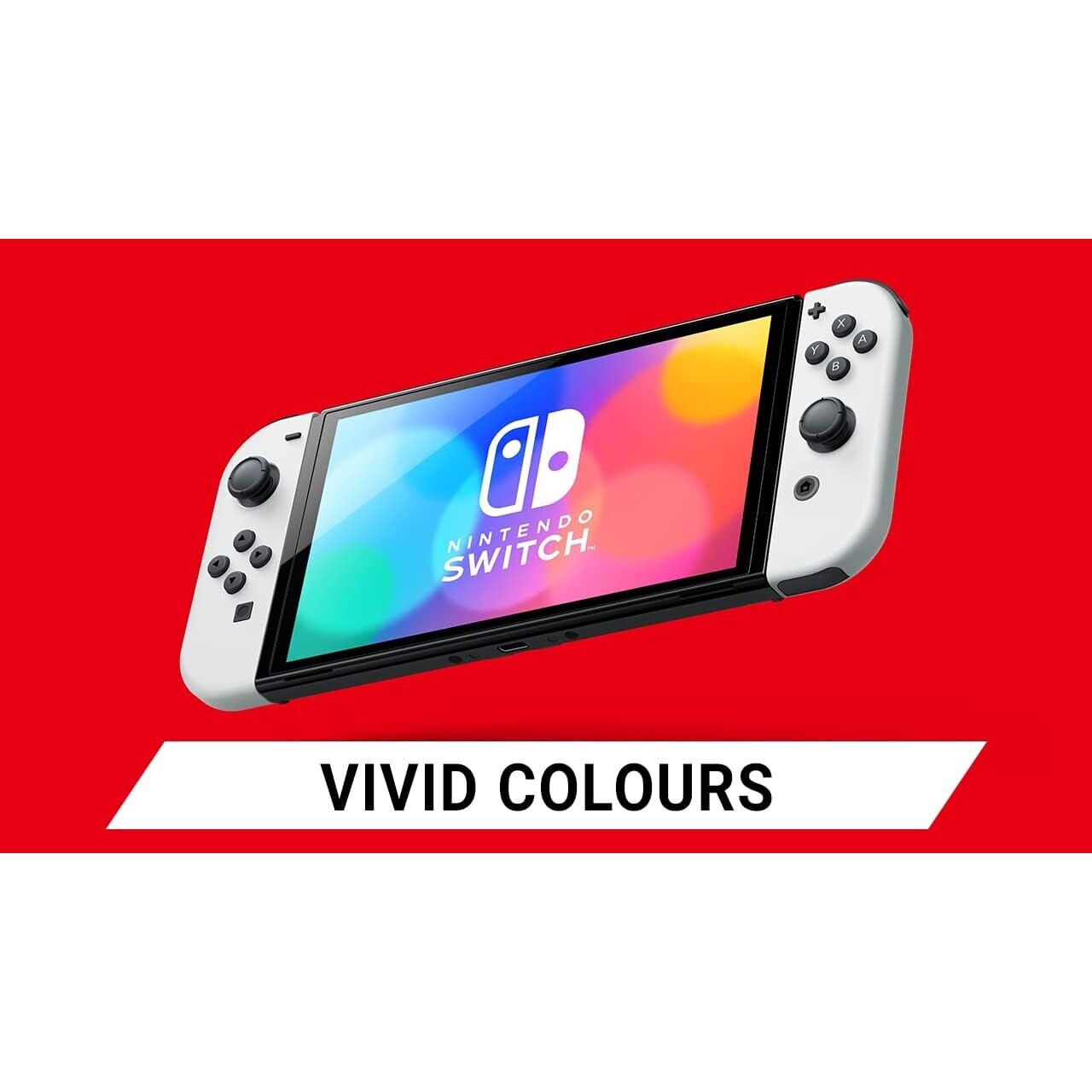 Nintendo Switch (OLED Model) Neon Blue/Neon Red – 7-inch OLED, 64GB ...