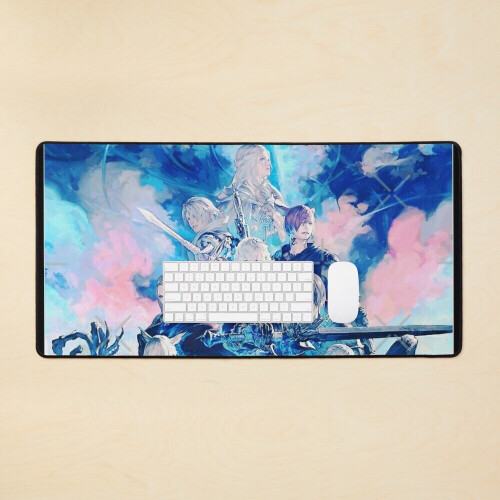Desk Mat Final Fantasy XIV Endwalker Large Gaming Mouse Pad 35x16 inch ...