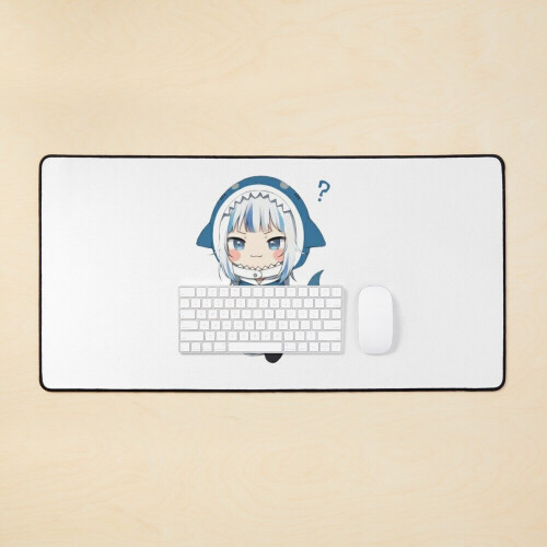 Desk Mat Gawr gura Large Gaming Mouse Pad 35x16 inch on OnBuy